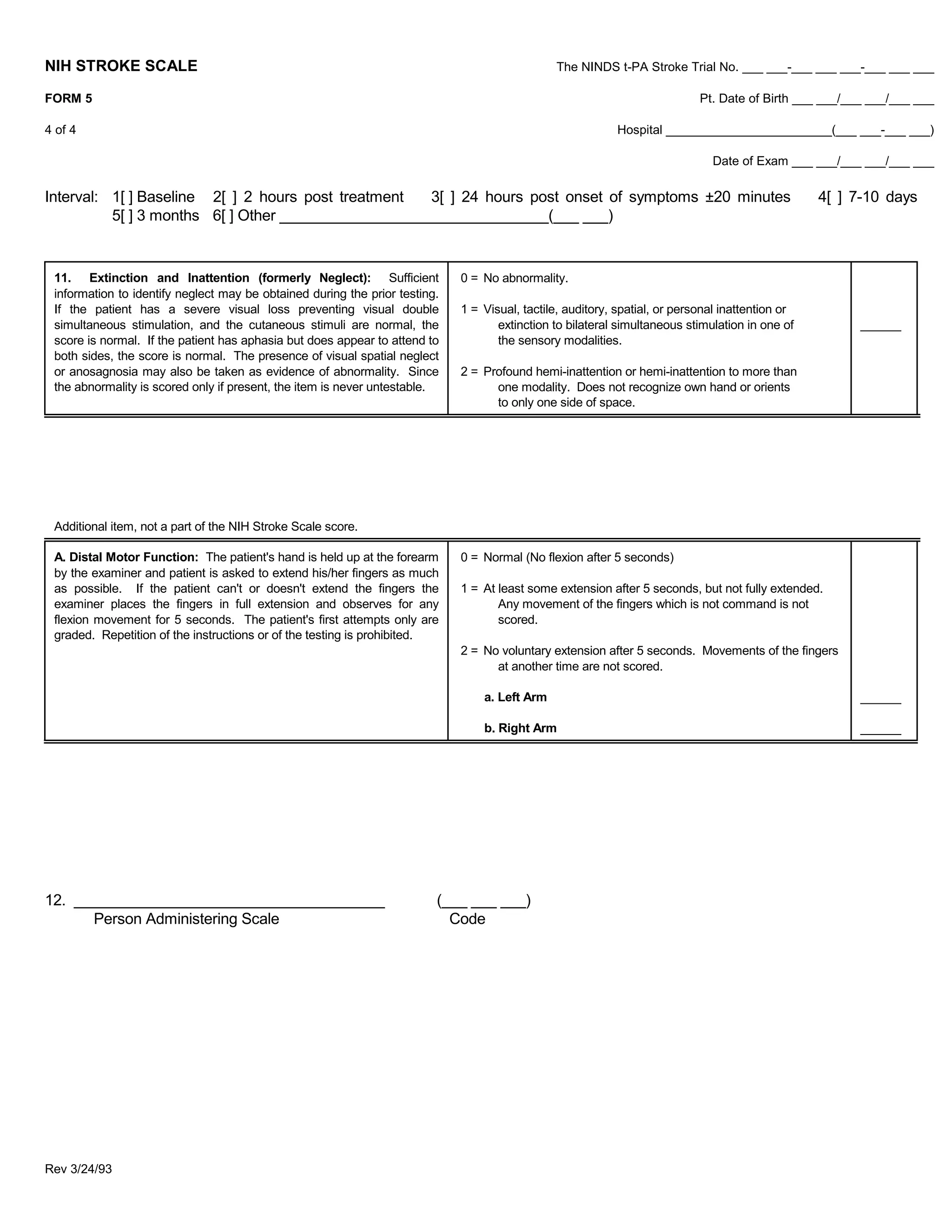 Escala Original Do Nih | PDF