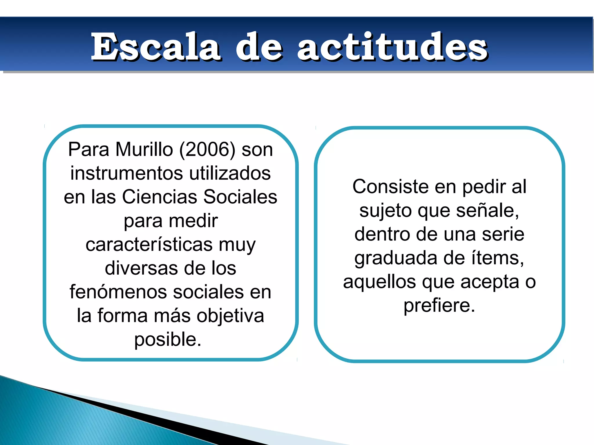 Escala De Actitudes Ppt