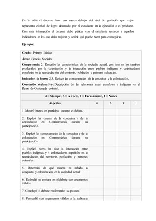 Escala de calificación o de rango | DOCX