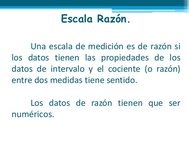 Ejemplo De Escala De Medicion De Razon Ejemplo Sencillo Images
