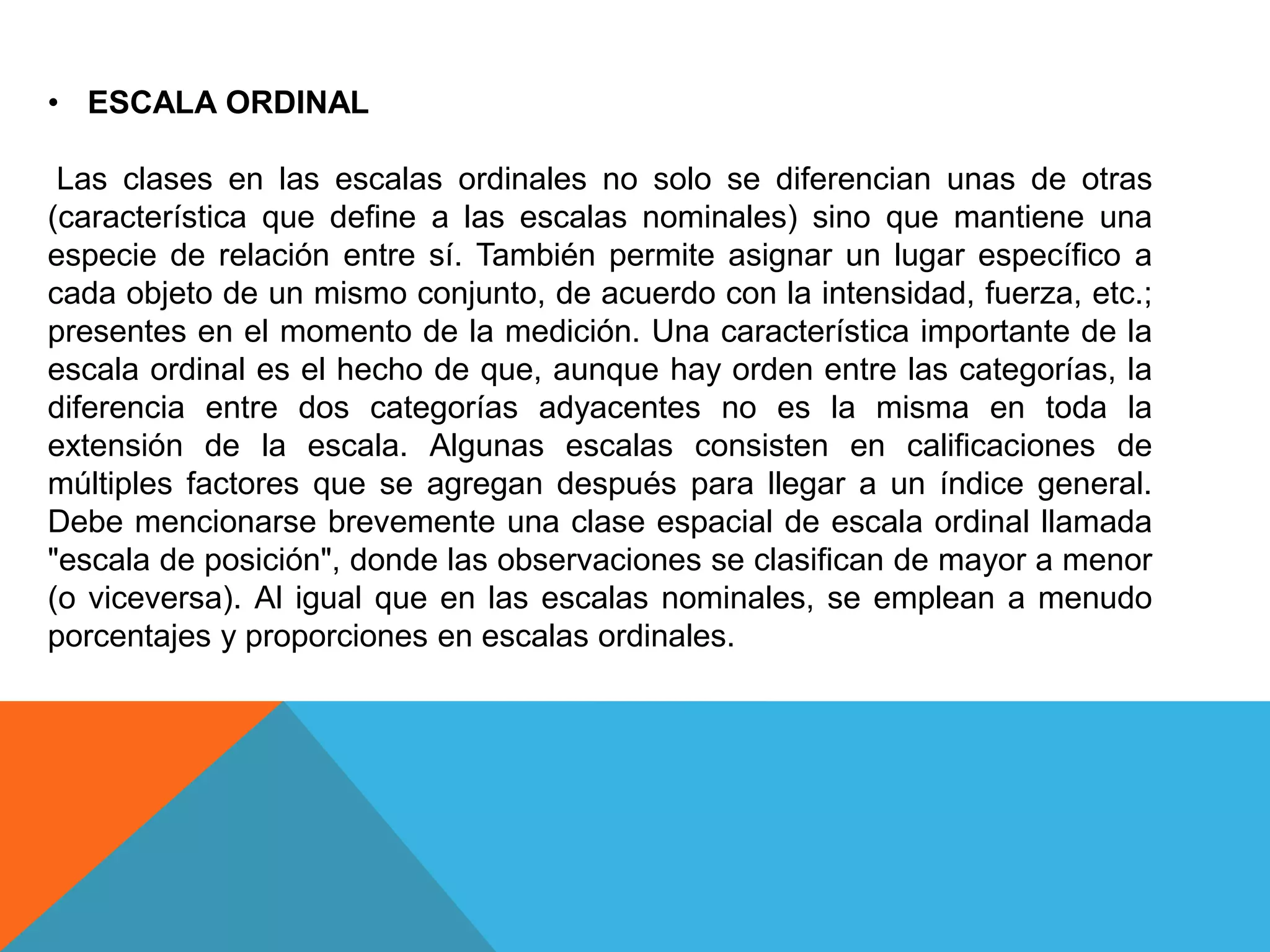 Escalas de medición | PPTX