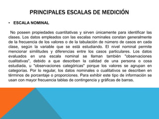 Escalas de medición | PPTX