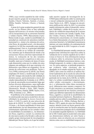 Escala de suceptibilidad a la ansiedad | PDF