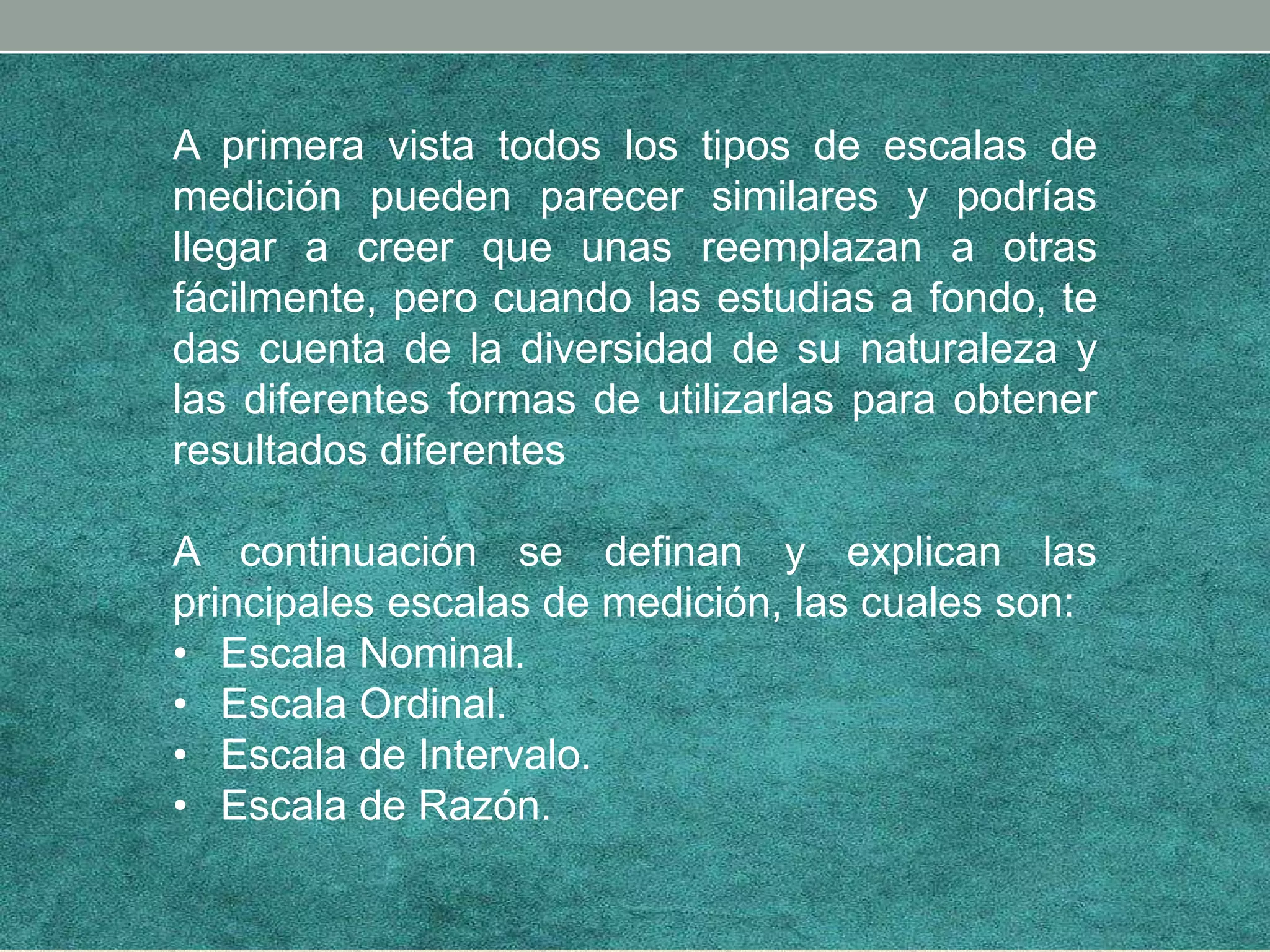 Escala de Medición | PPTX