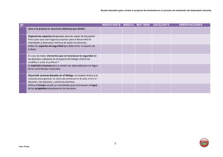 Escala estimativa proyecto evaluacion | PDF