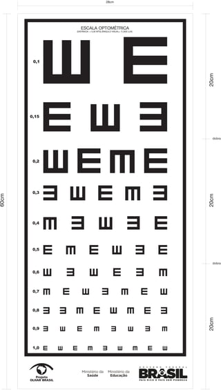 Escala optométrica de snellen | PDF