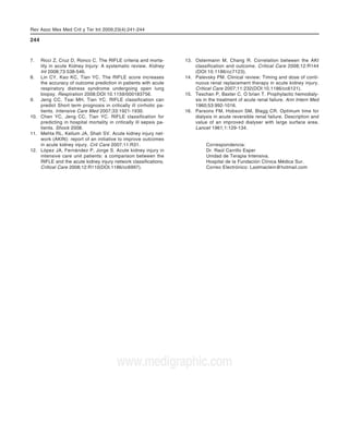 Escala rifle para insuficienciencia renal aguda | PDF