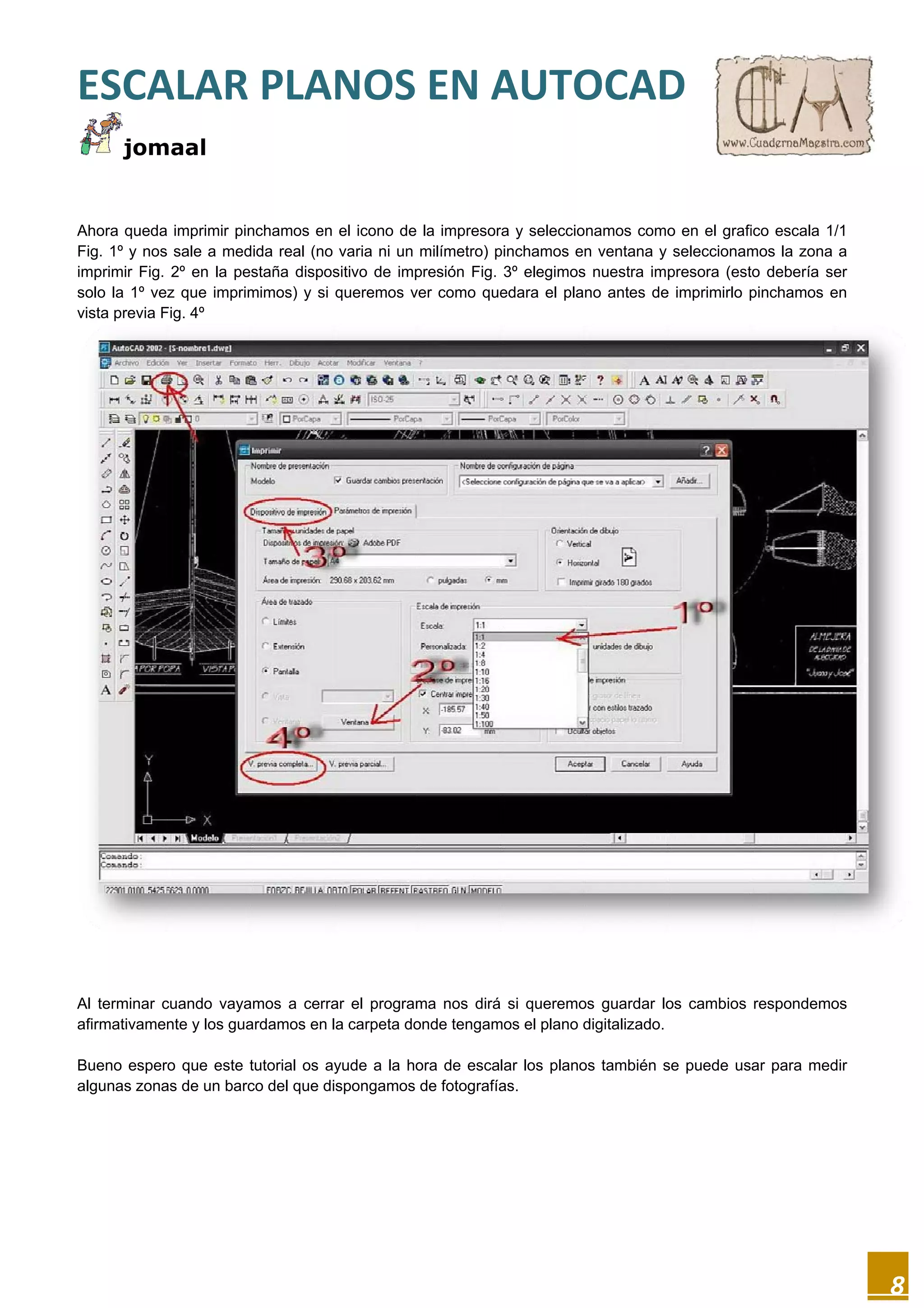 Escalar planos en Autocad | PDF