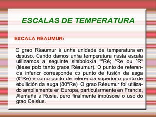 Escalas de Temperatura | ODP