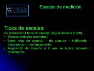 Escalas de medicion | PPTX