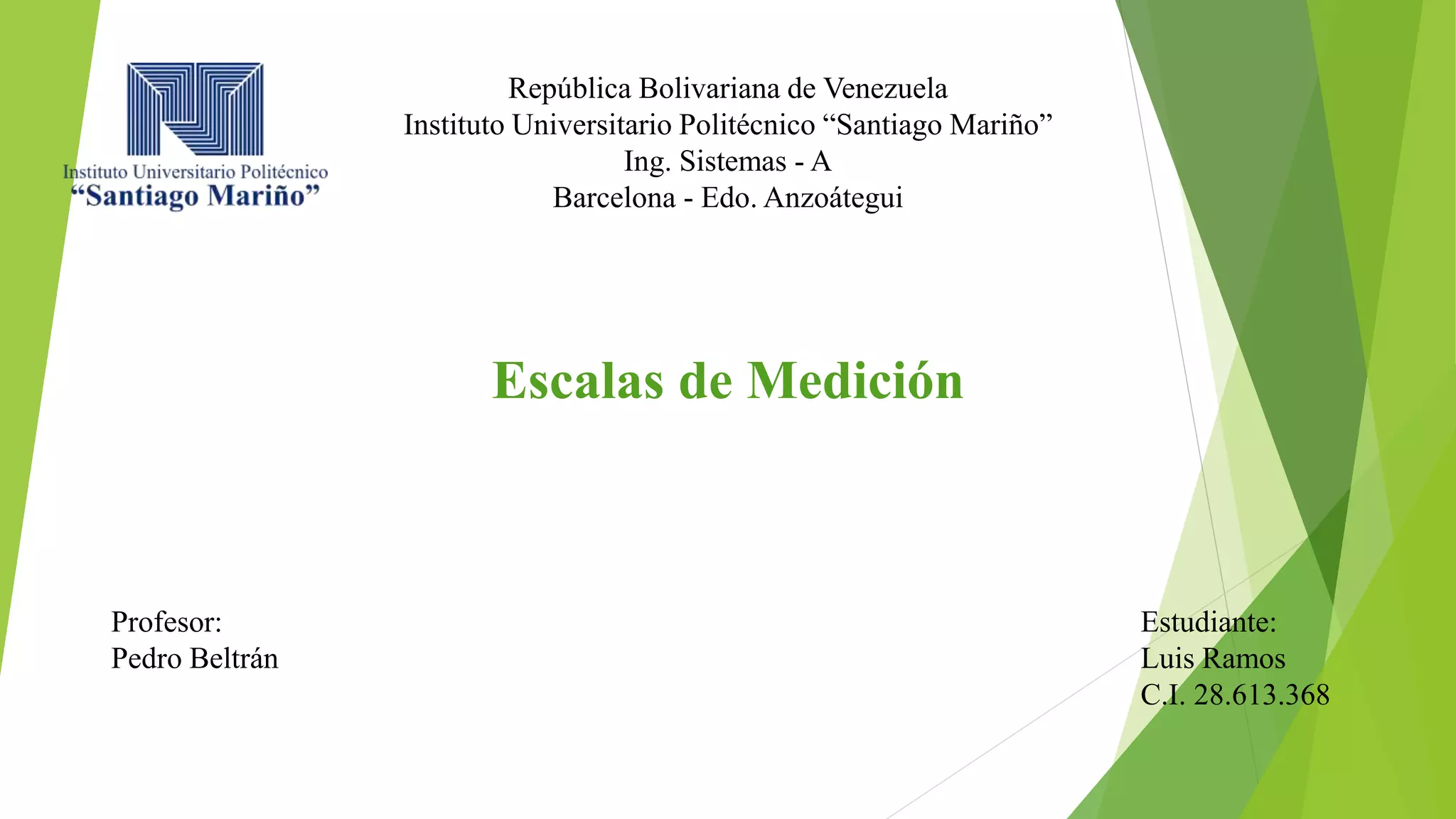 Escalas de medición | PPT