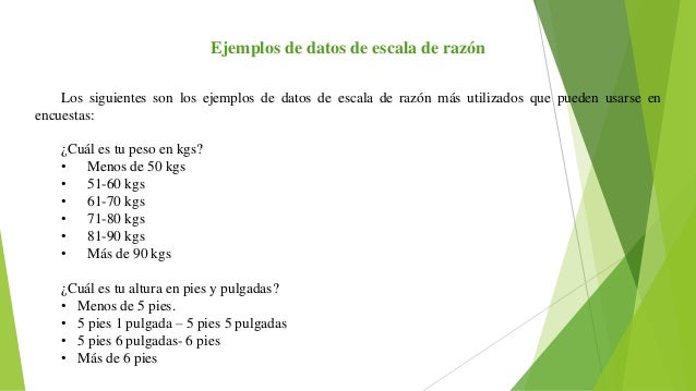 Escalas de medición