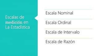 Escalas de medicion | PPTX