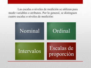 Escalas de medicion | PPTX