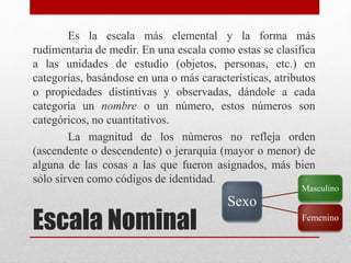 Escalas de medicion | PPTX