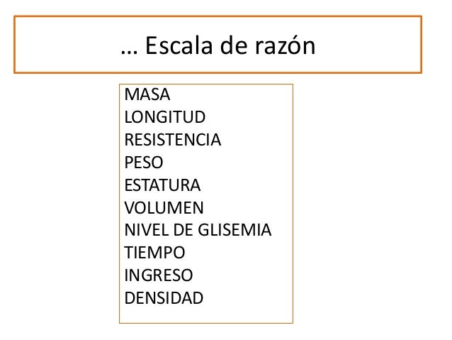 Ejemplo De Escala De Medicion De Razon Ejemplo Sencillo Images