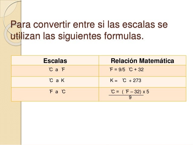 Escalas de temperatura