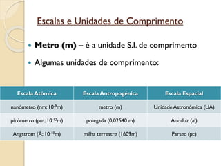 Escalas de temperatura, tempo e comprimento | PPTX | Physics | Science