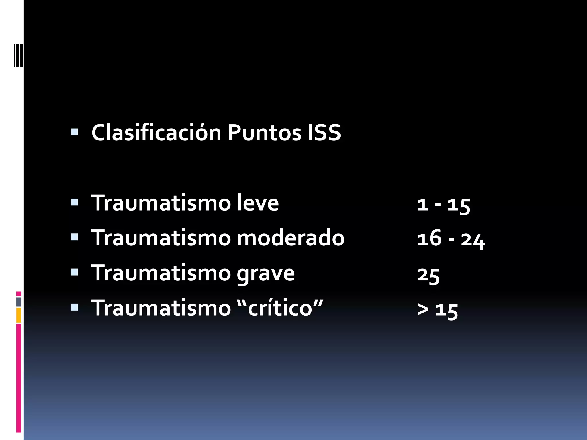 Escalas de valoracion de trauma | PPTX | Death, Injury, or Military ...