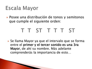 Escalas musicales | PPTX