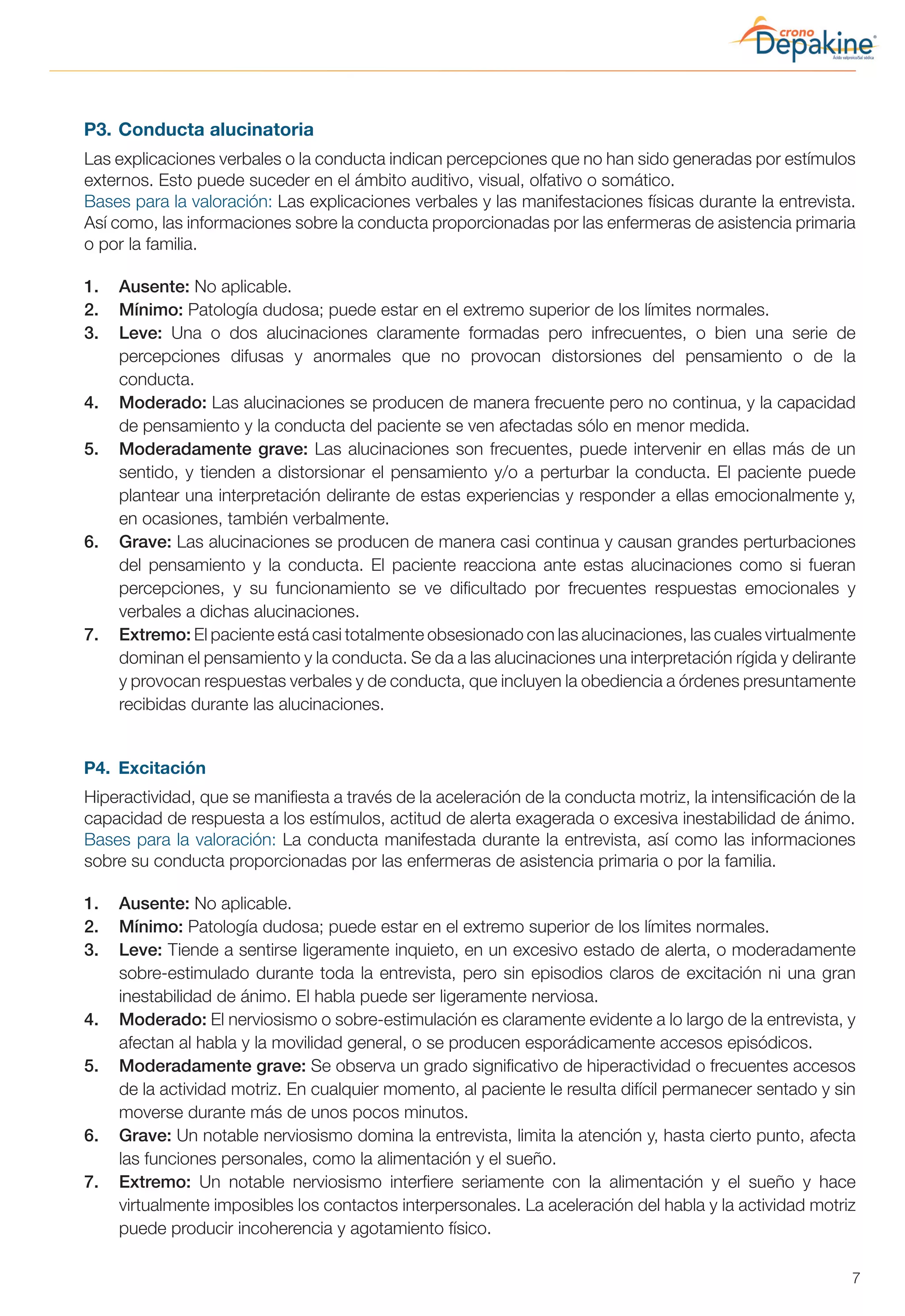 Escalas para el diagnóstico del trastorno bipolar | PDF