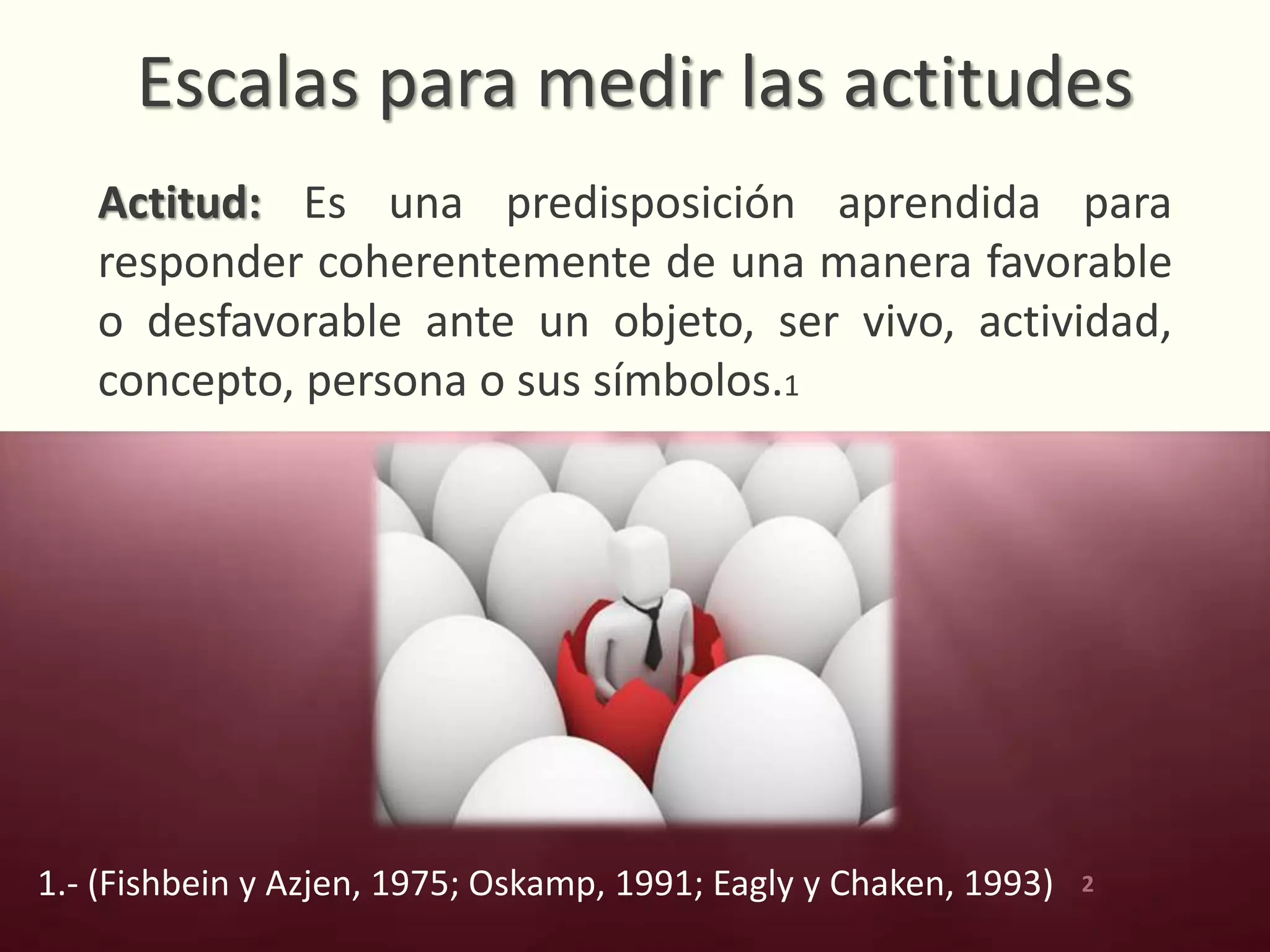 Escalas Para Medir Las Actitudes Pptx