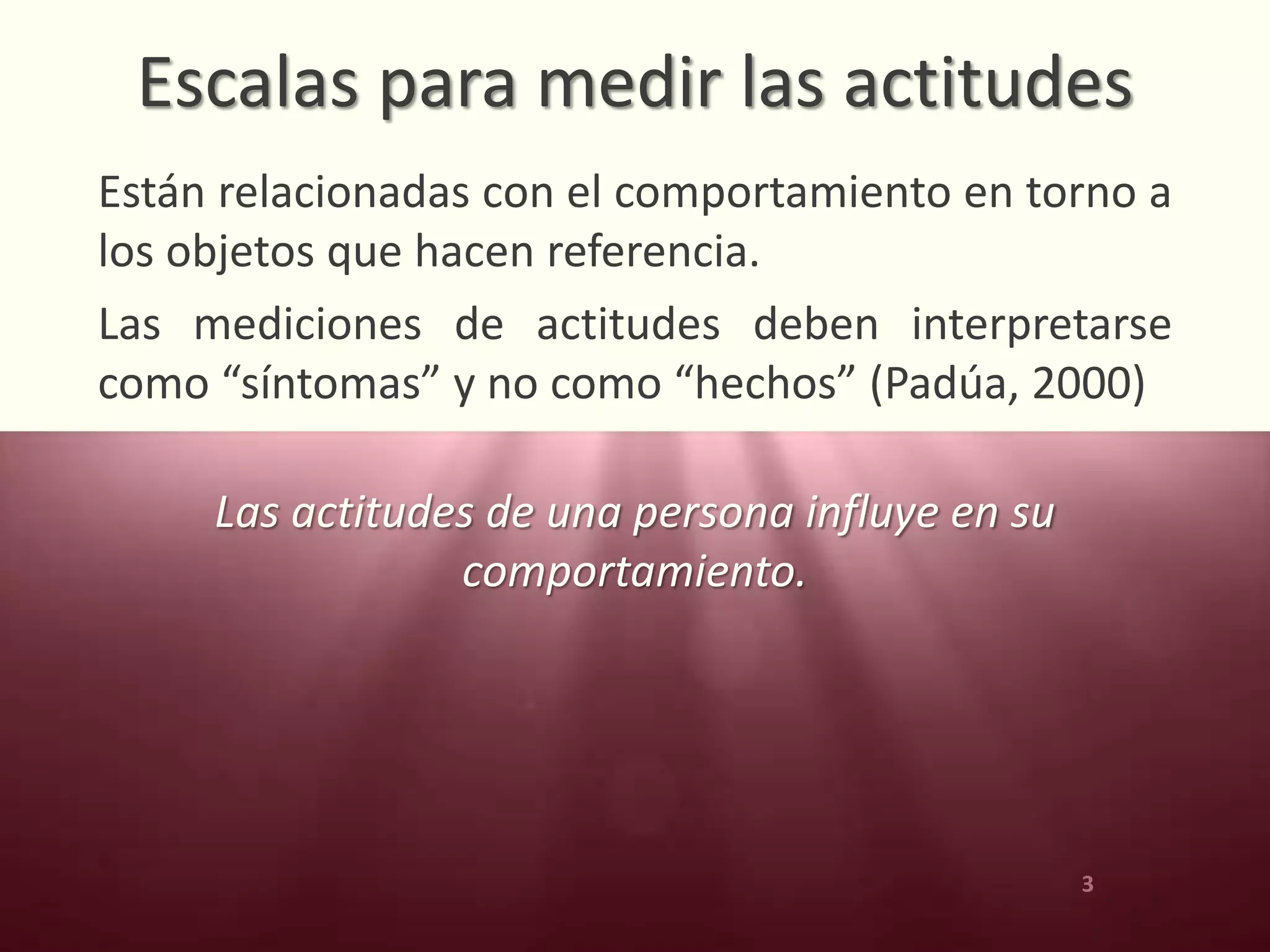 Escalas Para Medir Las Actitudes Pptx