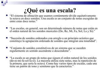 Escalas presentacion | PPT