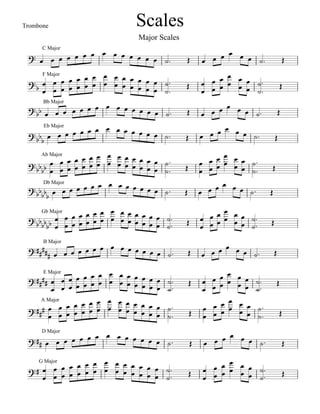 Escalas trombon | PDF