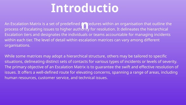 Escalation Matrix Types, Processes, and Benefits | PPTX