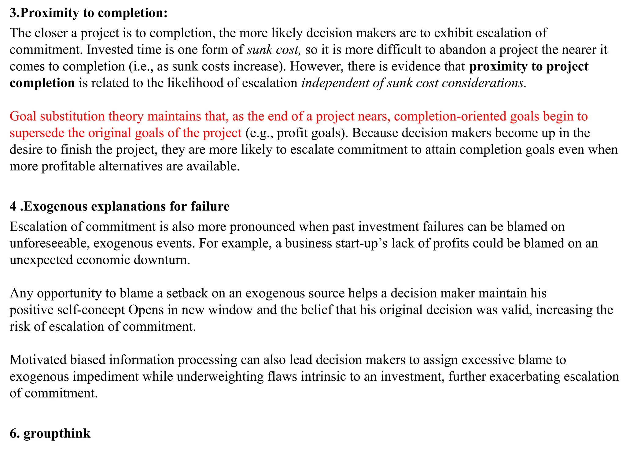 cognitive bias: Escalation of Commitment | PPT