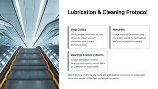Escalator Maintenance Inspection with eAuditor Audits & inspections | PDF