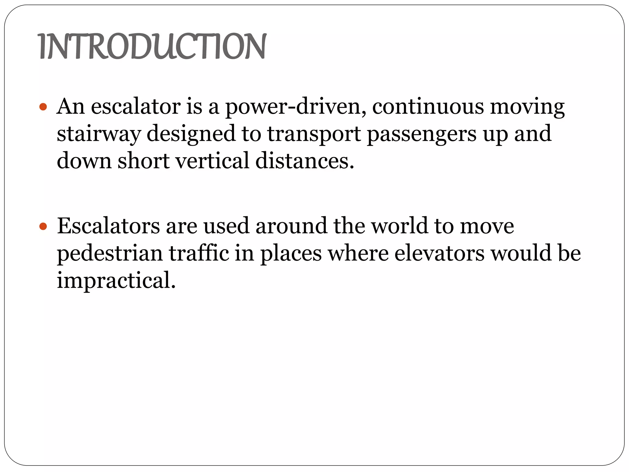 Escalators | PPTX