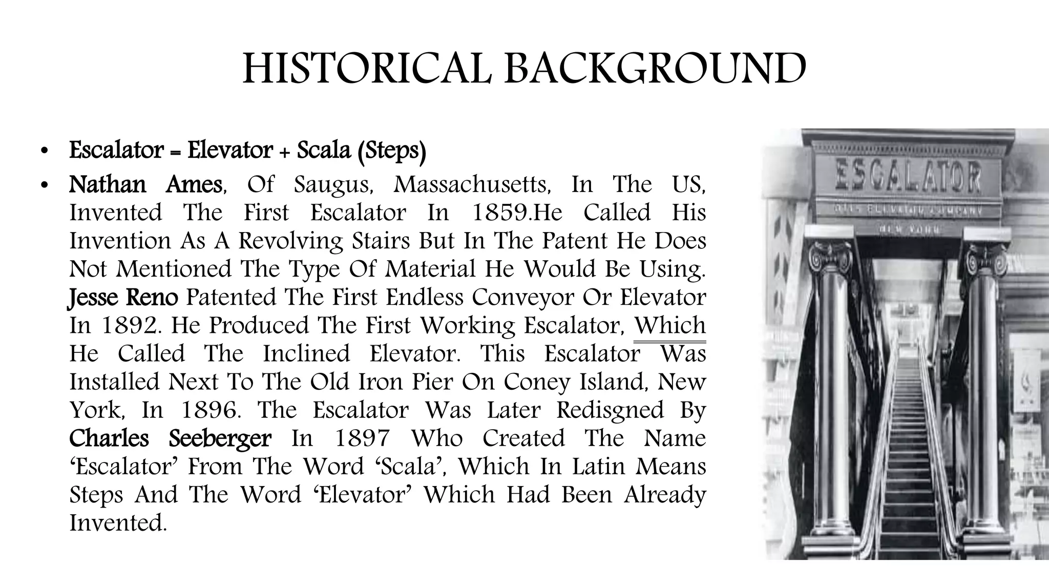 Escalators | PPTX
