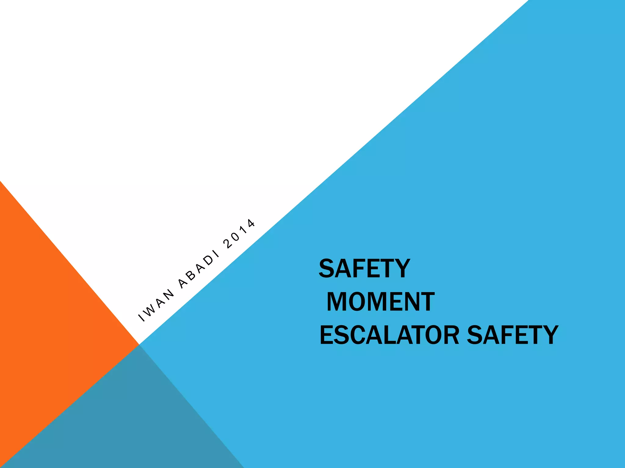 Escalator safety | PPTX