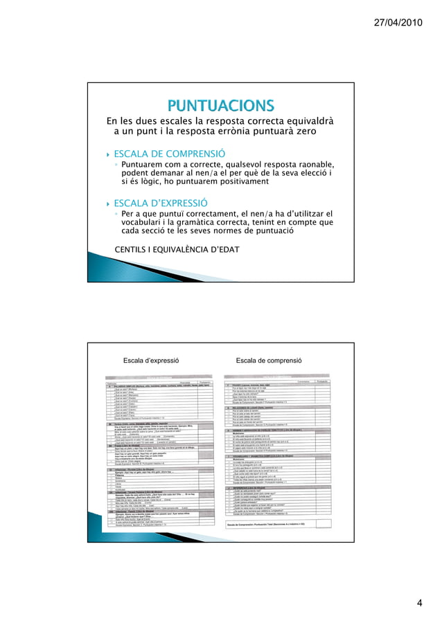 Escales reynell iii | PDF
