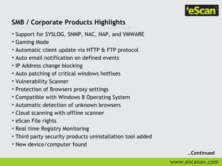 eScan Product Overview | PPT