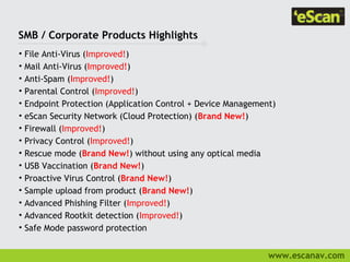 eScan Product Overview | PPT