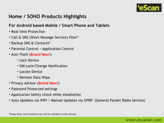 eScan Product Overview | PPT