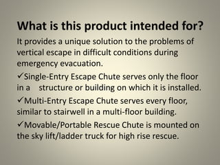 Implementation of Escape-Chute in RMG industry | PPT