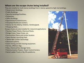 Implementation of Escape-Chute in RMG industry | PPT