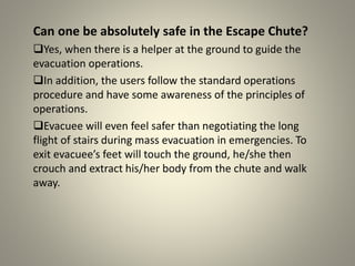 Implementation of Escape-Chute in RMG industry | PPT