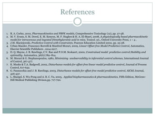 Physiologically Based Modelling and Predictive Control | PPT