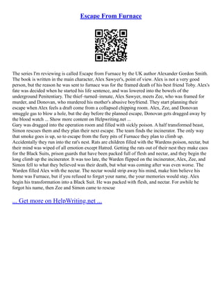 Escape From Furnace | PDF
