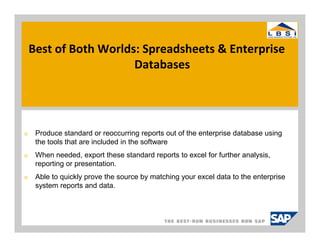 Escape From Spreadsheet Hell | PDF | Databases | Computer Software and ...