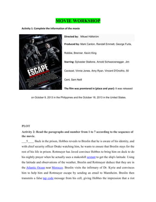 Escape plan | DOCX