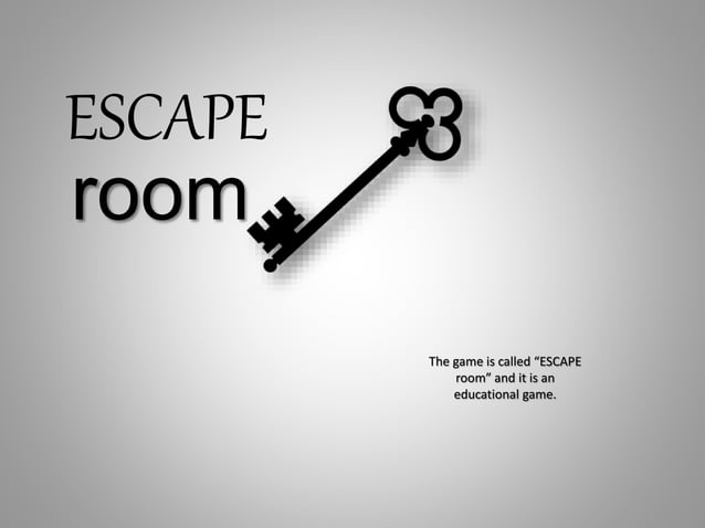 Escape room | PPTX