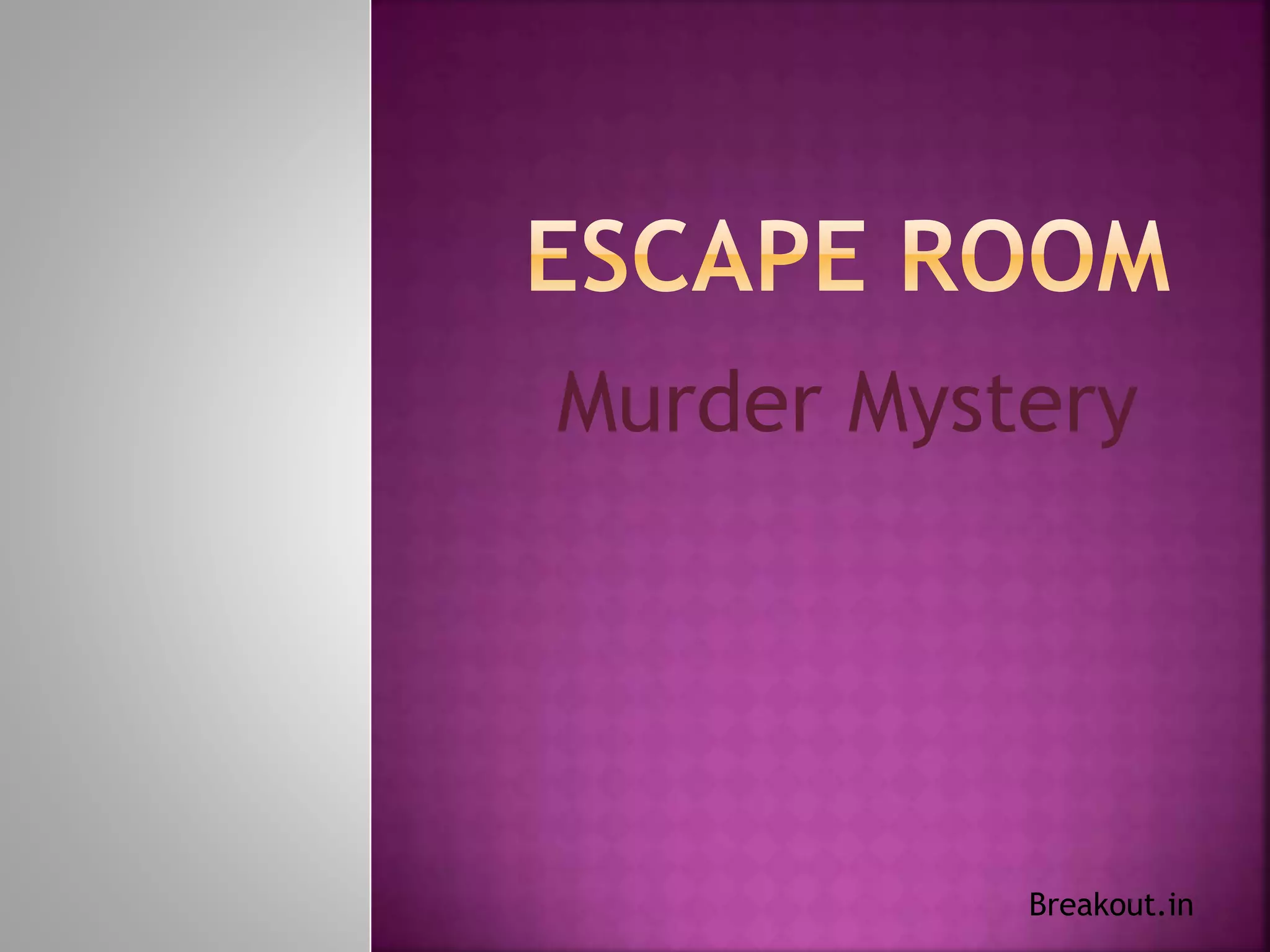 Escape Room | PPT