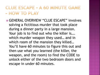 Escape Room | PPTX