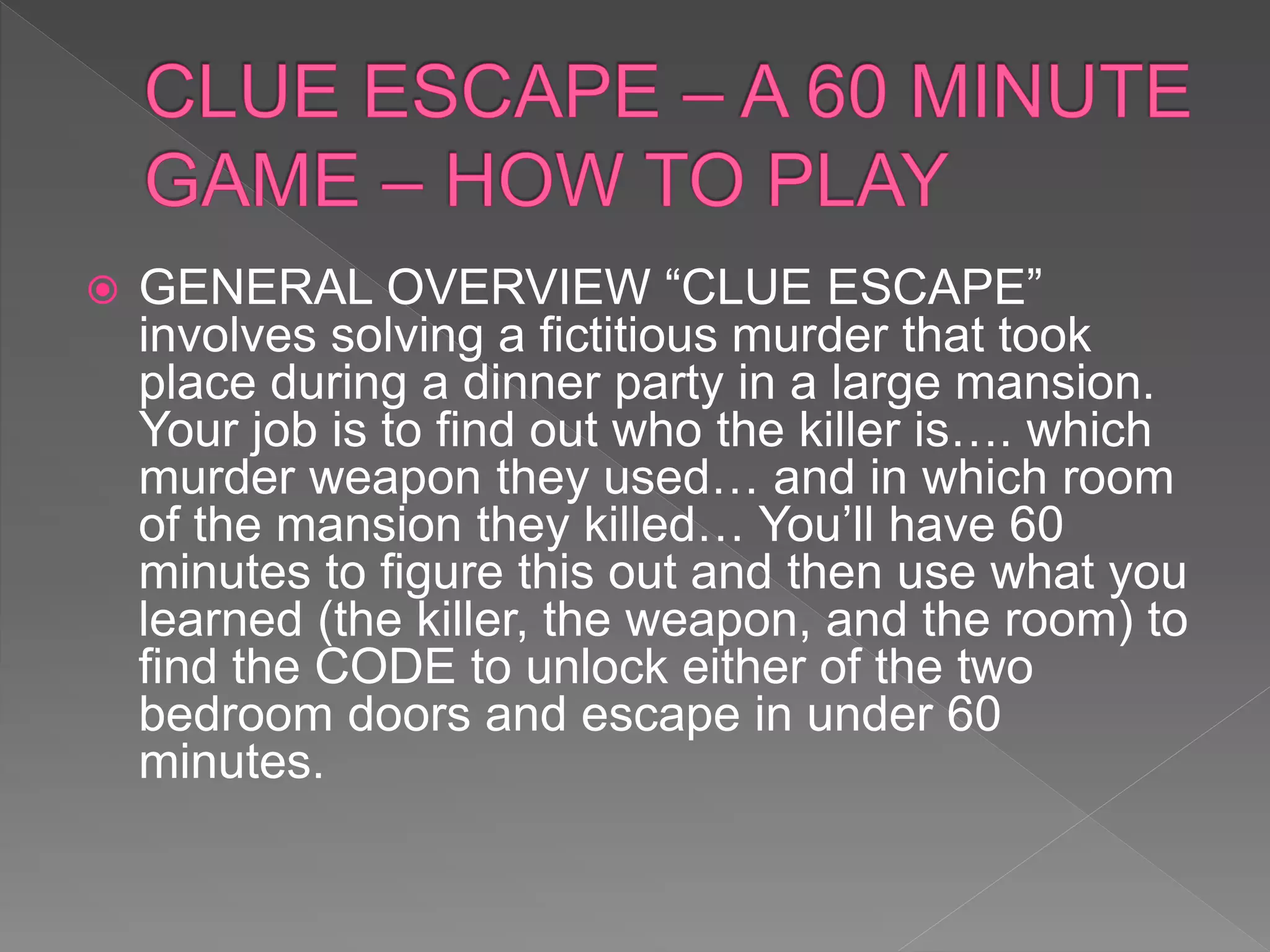 Escape room | PPT